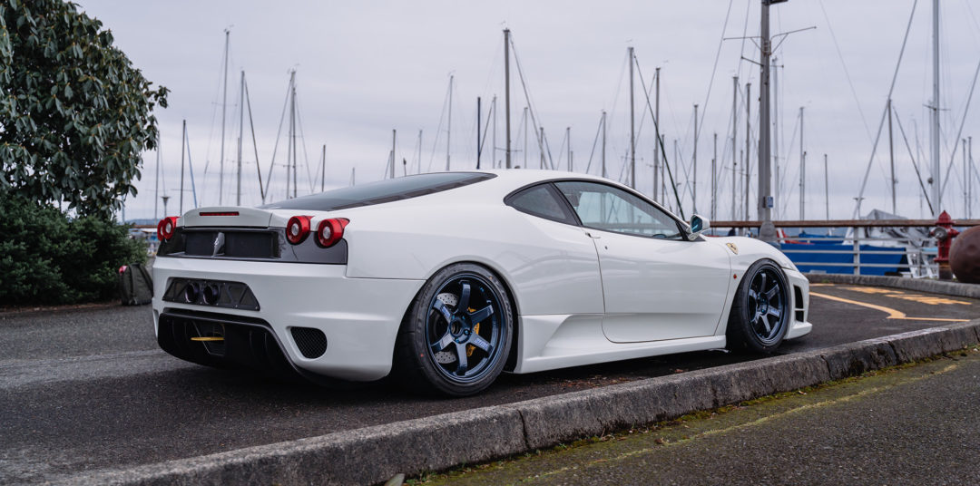Modified Ferrari F430 Wears Volk Racing TE37 Wheels Flawlessly