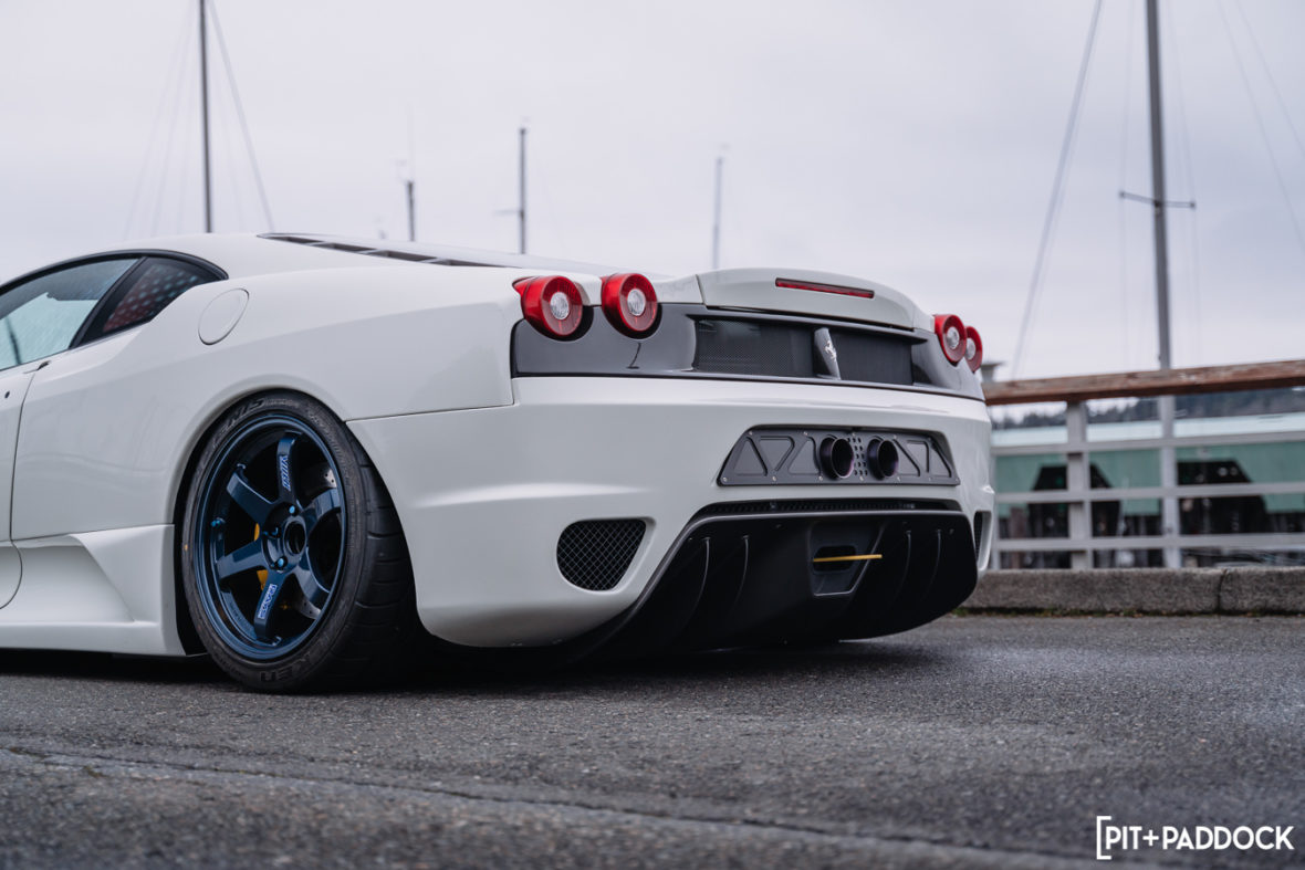 Modified Ferrari F430 Wears Volk Racing TE37 Wheels Flawlessly