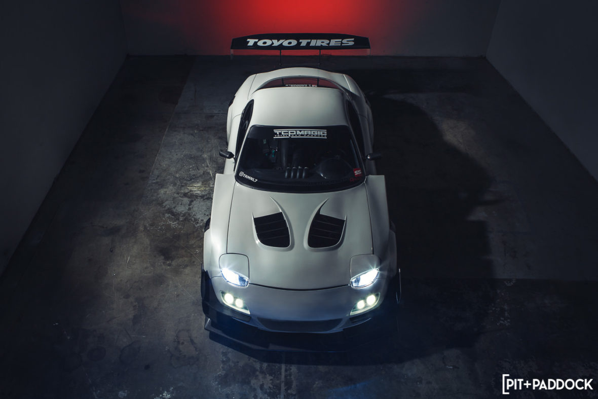 Mazda RX-7 With 700hp 13B-REW Shoots Flames For Inaugural Poster Shoot
